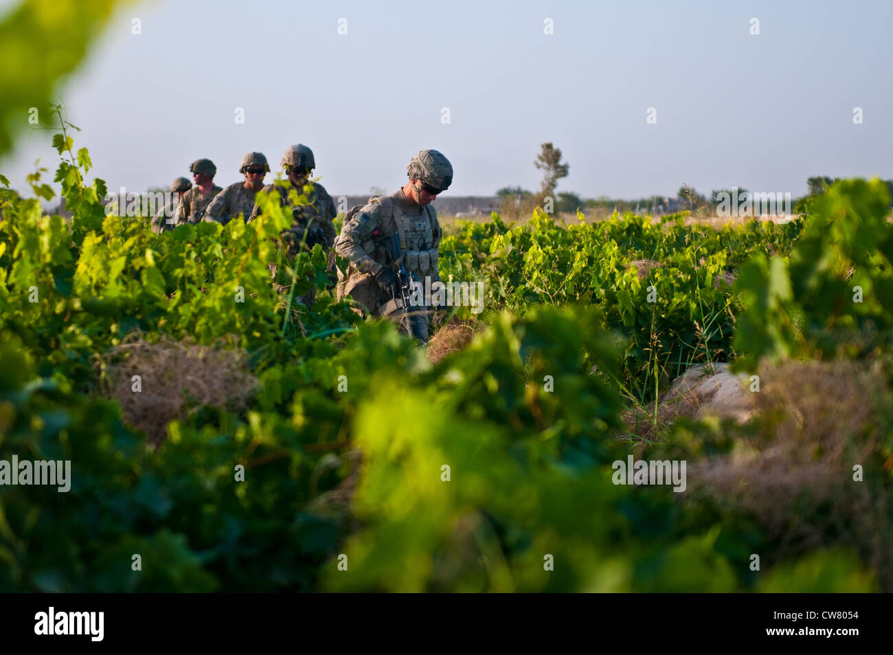 Soldiers with 2nd Platoon, Apache Company, 1st Battalion, 23rd Infantry ...