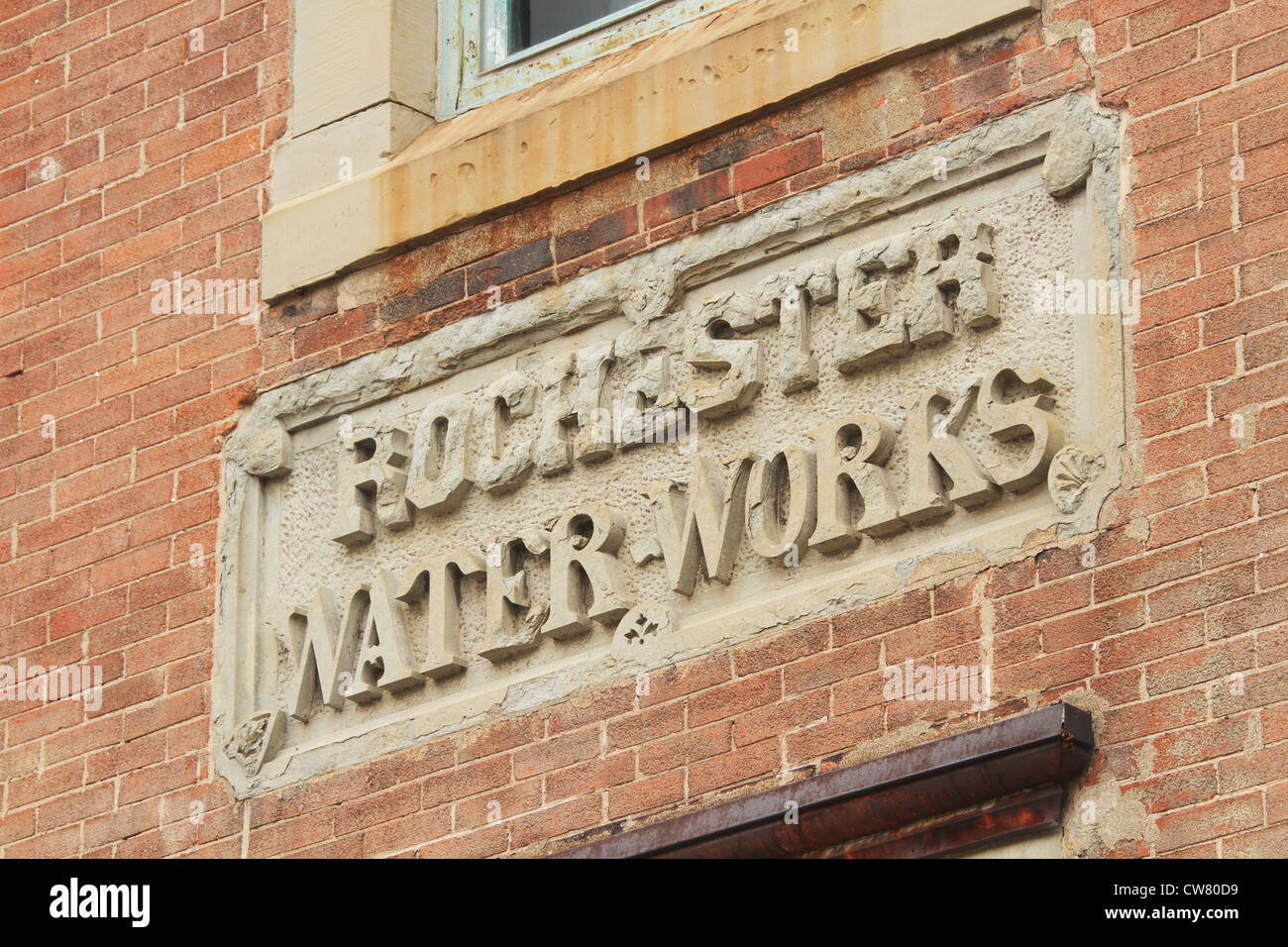 Sign for Rochester Water Works Building. Circa 1873. 74 Brown's Race ...
