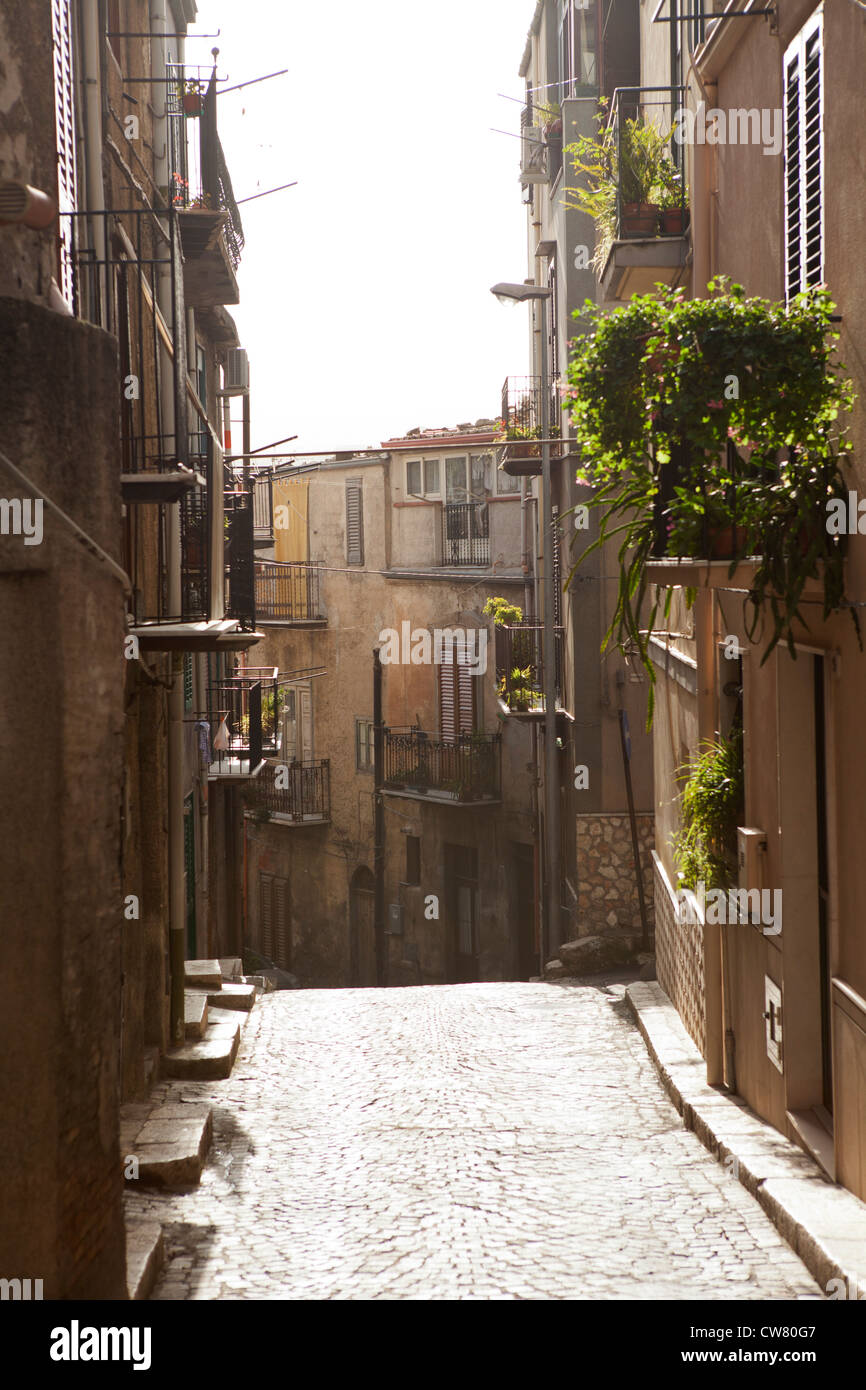 Sicily Cobbled Street High Resolution Stock Photography and Images - Alamy