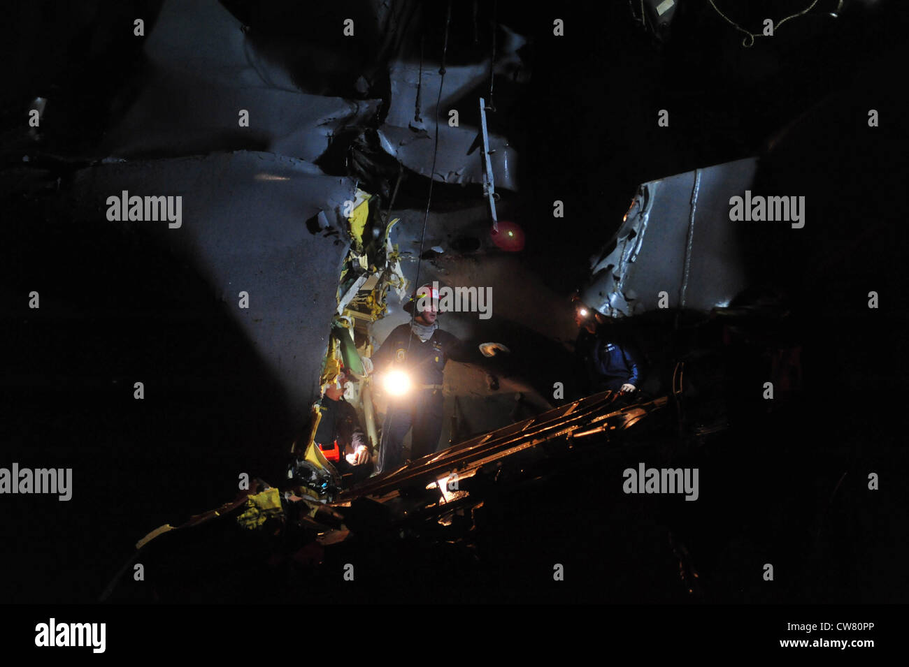 Guided-missile destroyer USS Porter (DDG 78) was damaged in a collision ...