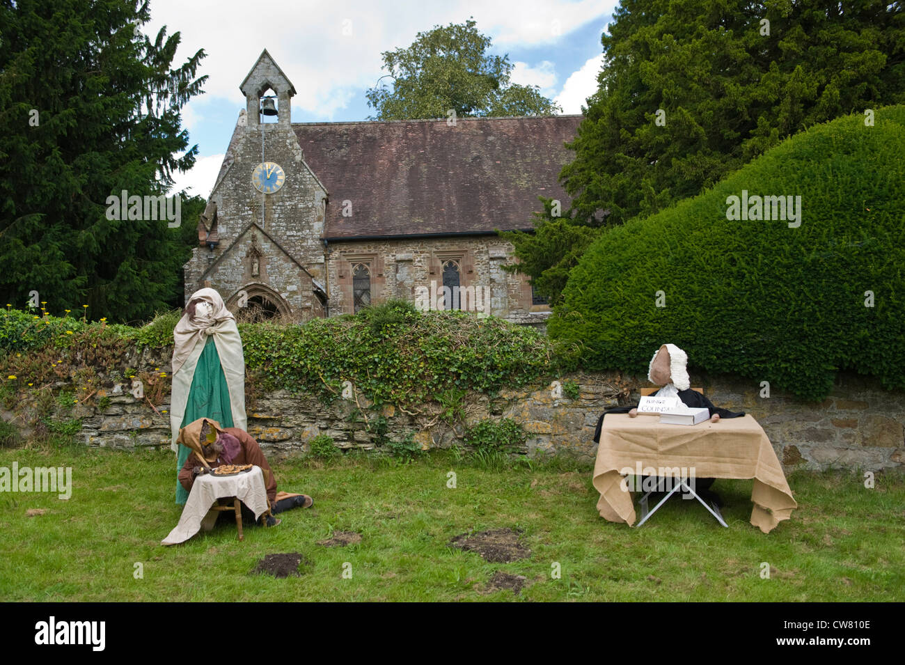Scarecrows in the village hi-res stock photography and images - Alamy