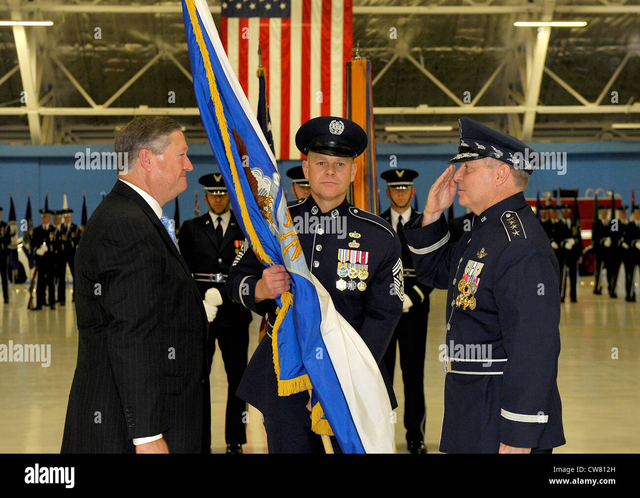 Secretary if the Air Force Michael Donley passes the Chief of Staff ...