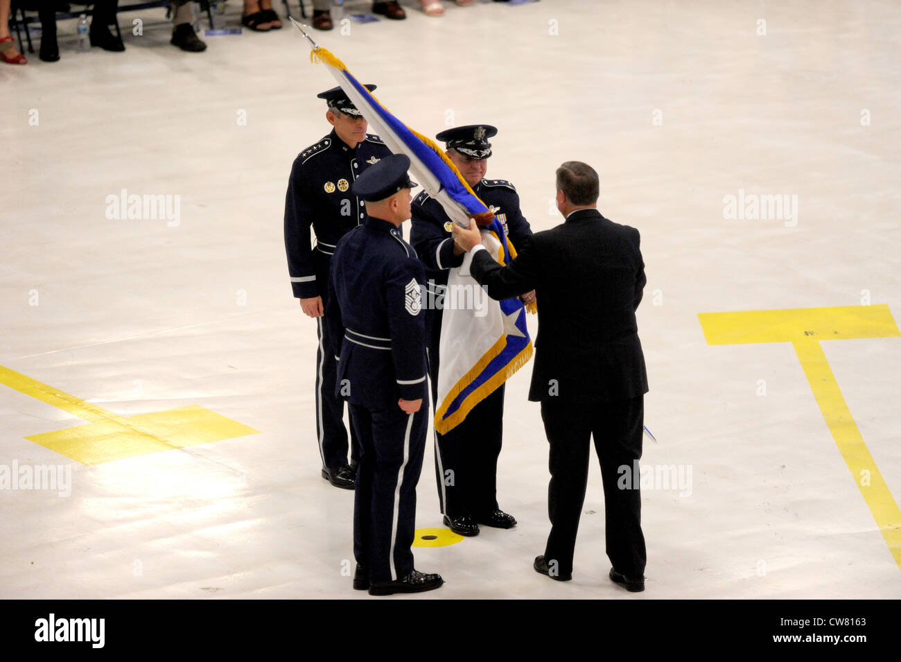 Gen. Mark A. Welsh III passes the Air Force Chief of Staff guidon to ...