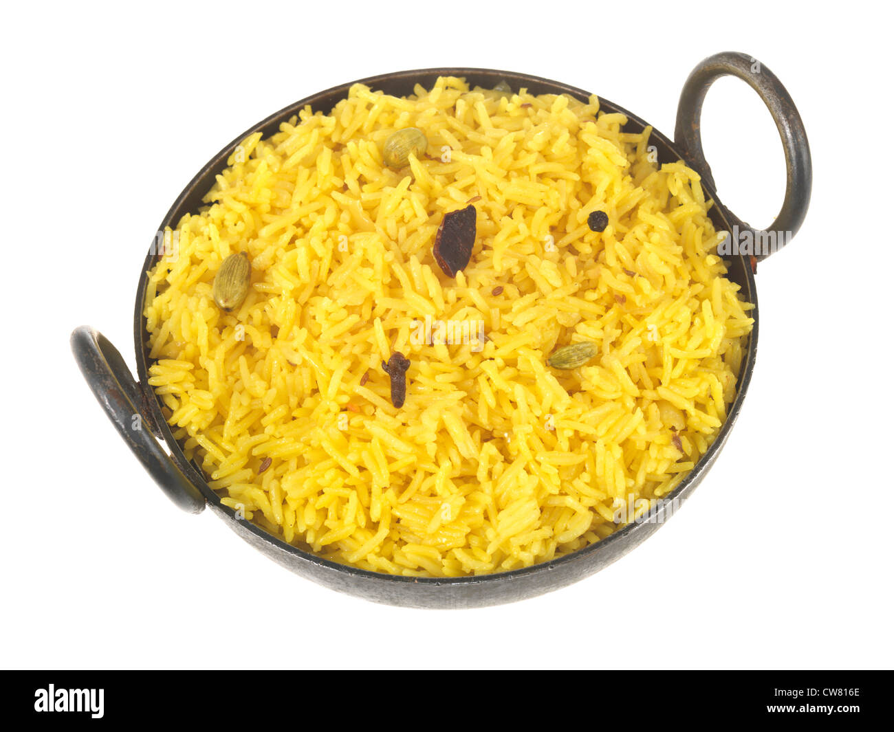 Bowl Of Yellow Aromatic Fragrant Authentic Indian Yellow Pilau Rice ...