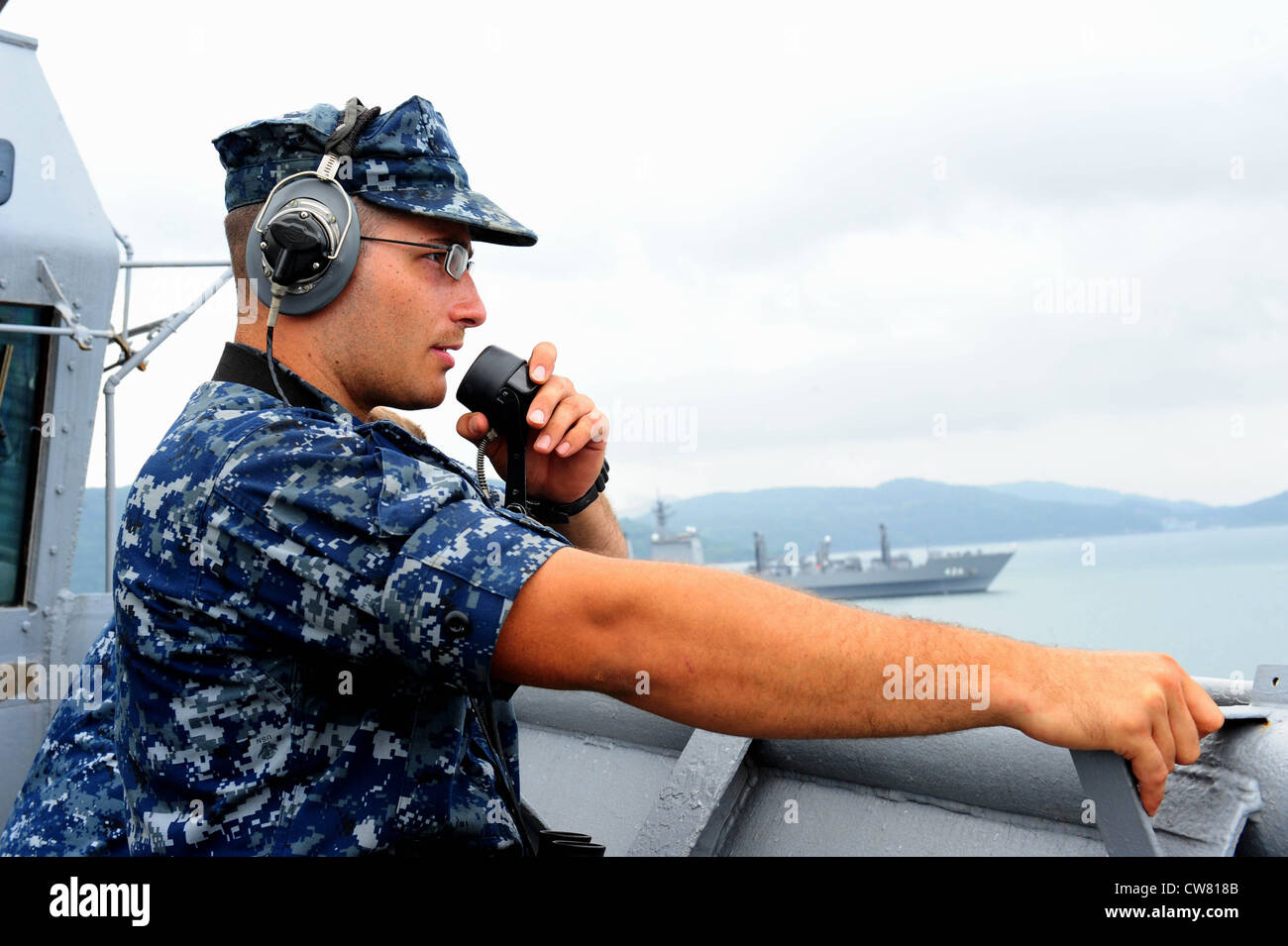 Seaman Bryant Fossier serves as starboard watch aboard USS Tortuga (LSD ...
