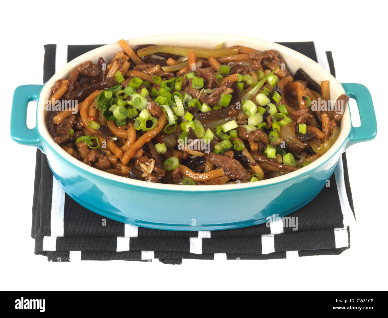 Asian udon noodles beef Cut Out Stock Images & Pictures - Alamy