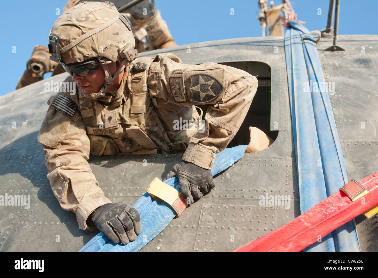 Spc. Rodrigo Medina, who serves as a stryker maintainer and recovery ...