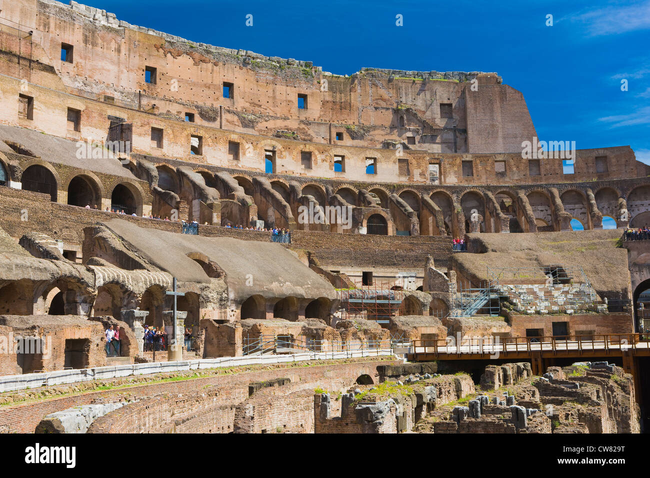 Interior of the Colosseum, Rome, Italy Stock Photo - Alamy