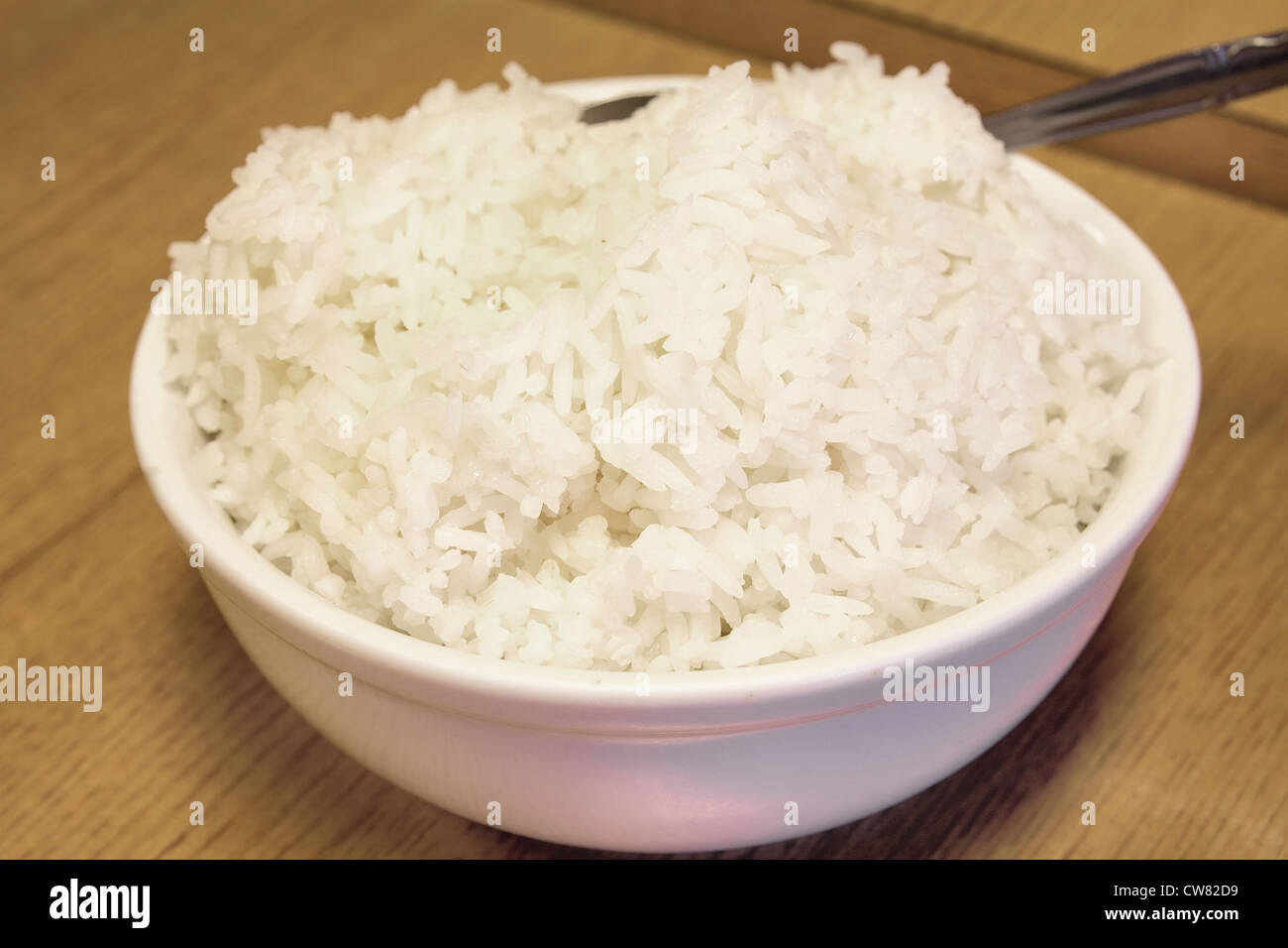 Fragrant Jasmine Cooked Steamed Rice Bowl Stock Photo - Alamy