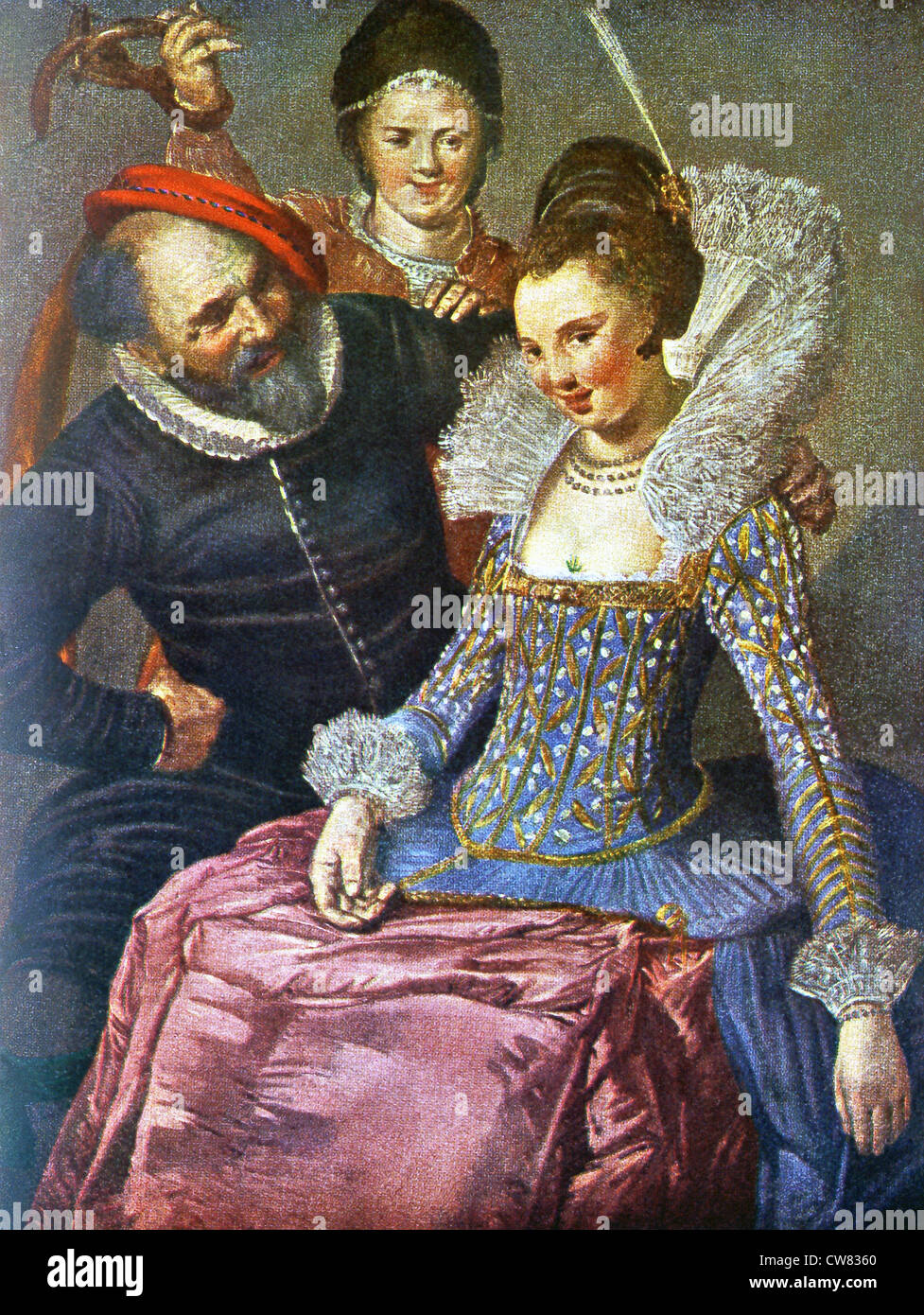 Dutch Golden Age artist Franz Hals (1580–1666) painted The Merry Trio ...