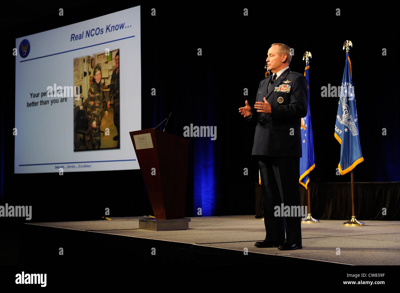 Air Force Chief of Staff Gen. Mark A. Welsh III shares his senior leadership perspective at the ...
