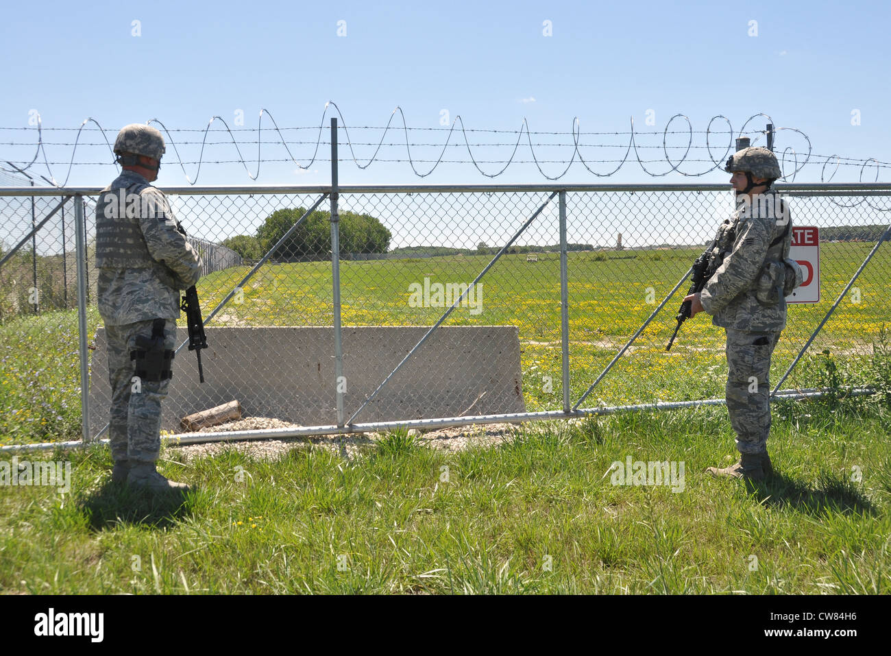 Tech. Sgt. Jeremiah Glamann (left) and Senior Airman Brandon Von Ruden ...