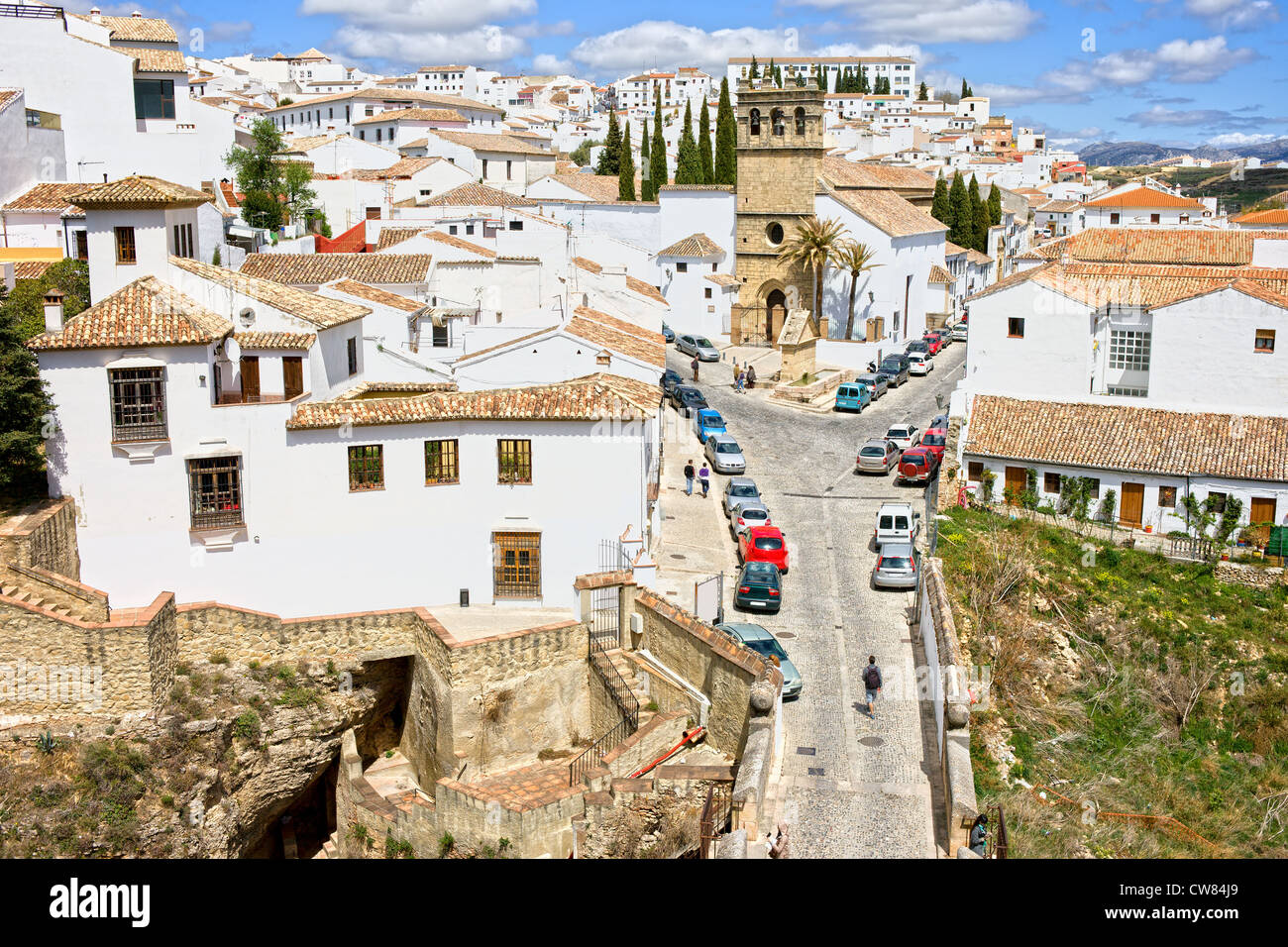 White Town (Pueblo Blanco) of Ronda medieval residential architecture ...