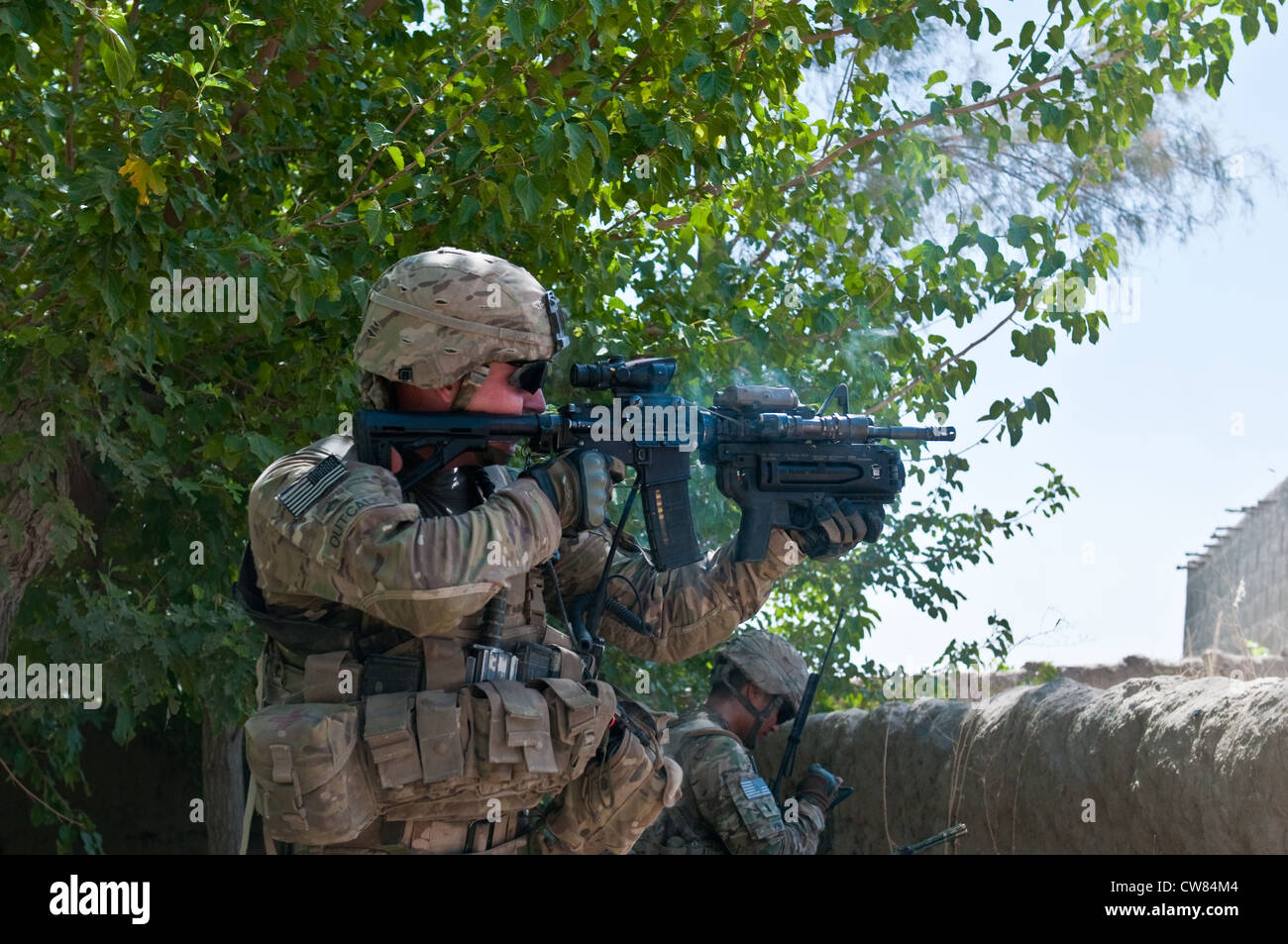 Sgt. Cody Outcalt a soldier with 2nd Platoon, Apache Company, 1st ...