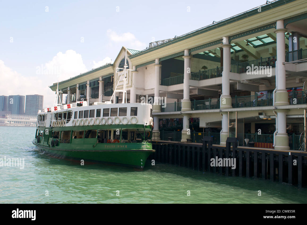 The cross harbour ferry terminal from Central to Tsim Sha Tsui Stock ...