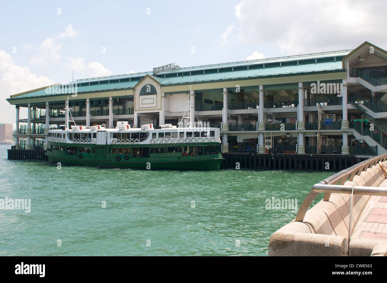 The cross harbour ferry terminal from Central to Tsim Sha Tsui Stock ...