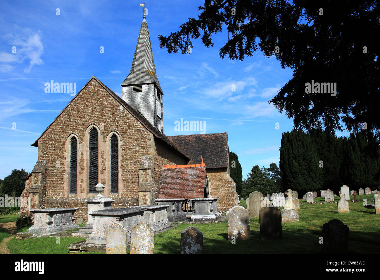 St. Michale and All Angels church in Thursley, Surrey Hills, Surrey ...