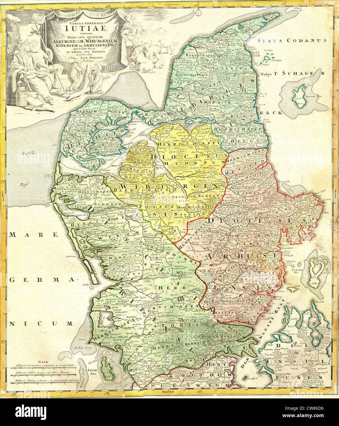 Maps of denmark hi-res stock photography and images - Alamy