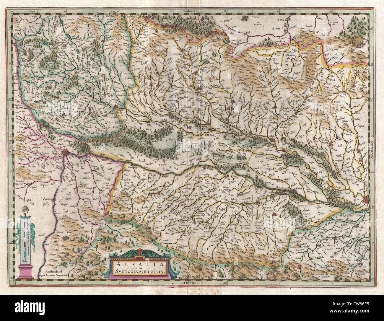 Alsace map hi-res stock photography and images - Alamy
