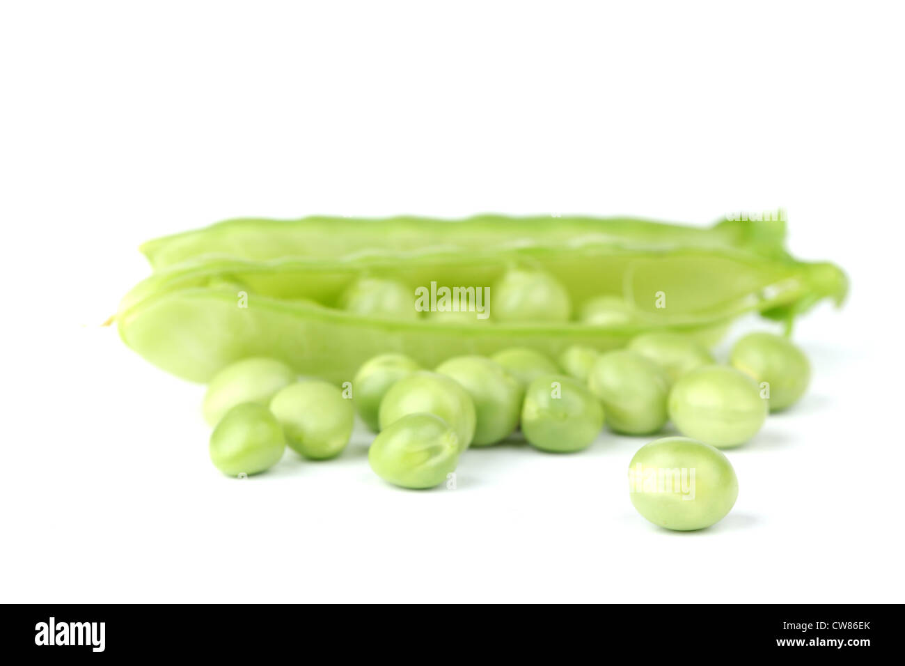 Pea isolated on white close up Stock Photo - Alamy