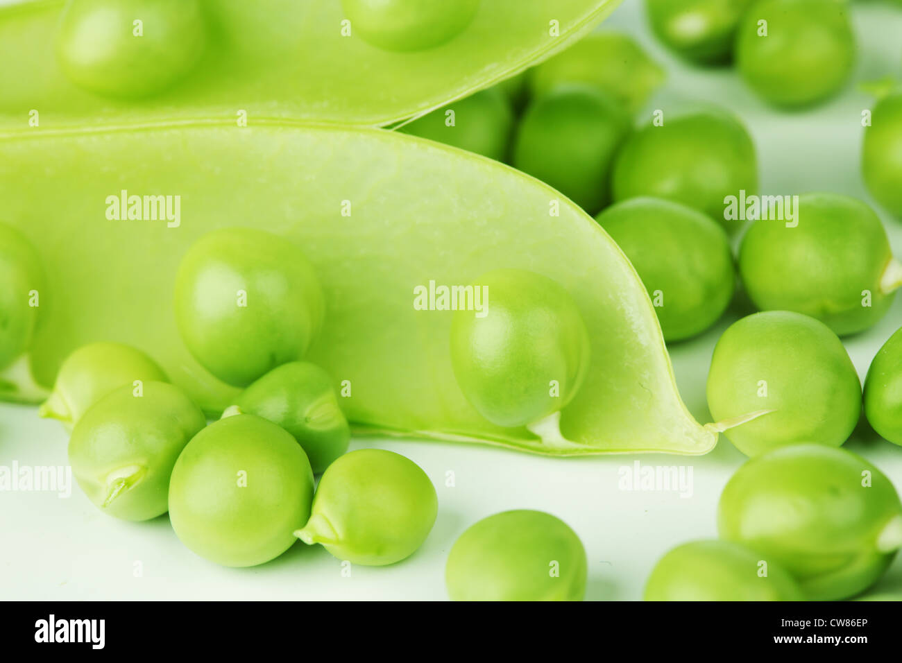 Pea isolated on white close up Stock Photo - Alamy