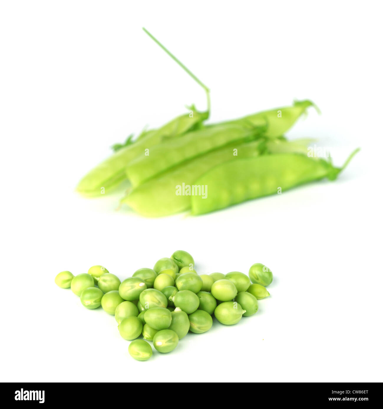 Pea isolated on white close up Stock Photo - Alamy