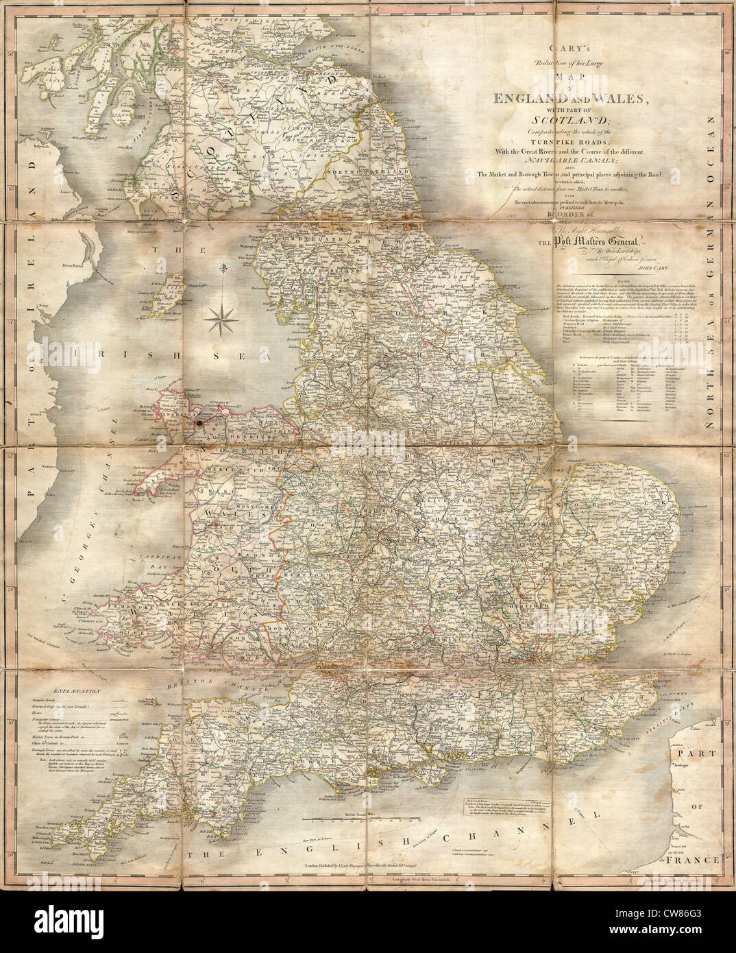 Cary folding case map hi-res stock photography and images - Alamy