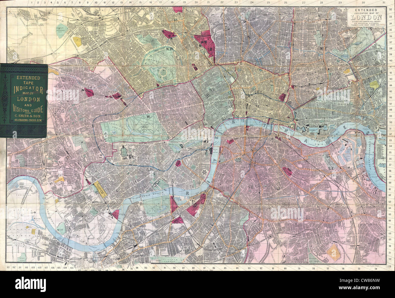 Map of london england hi-res stock photography and images - Alamy