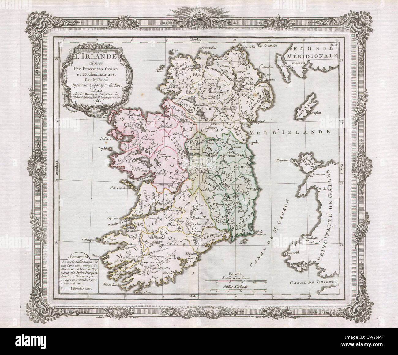 Old map of ireland hi-res stock photography and images - Alamy