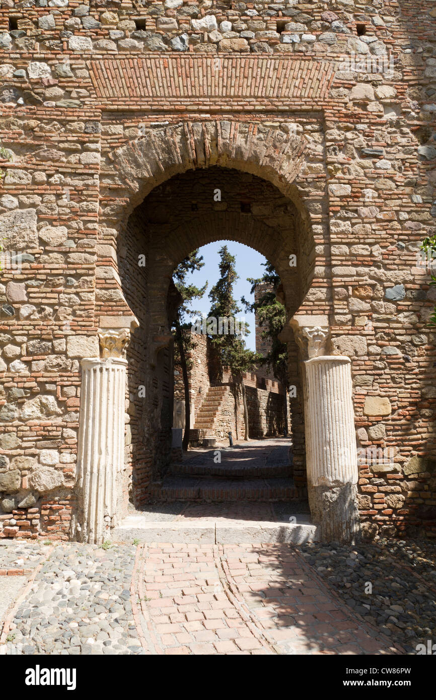 The Alcazaba fortification in Malaga Spain Stock Photo - Alamy