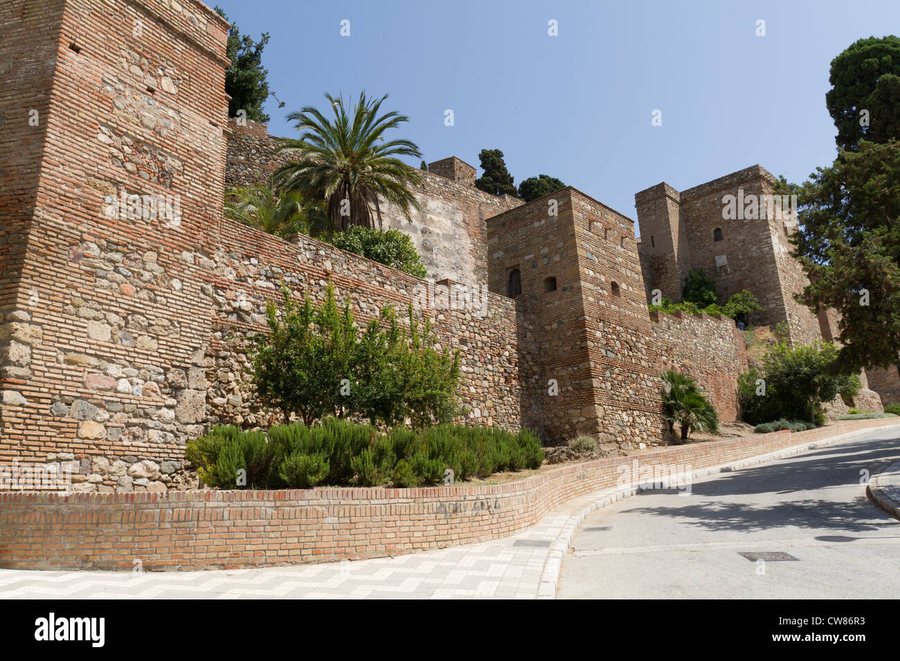 The Alcazaba fortification in Malaga Spain Stock Photo - Alamy