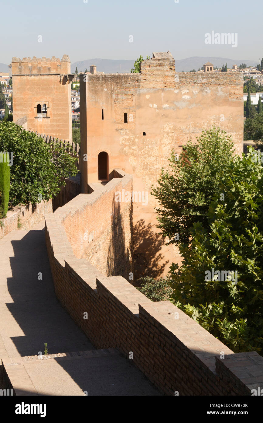 Towers alcazaba alhambra in hi-res stock photography and images - Alamy