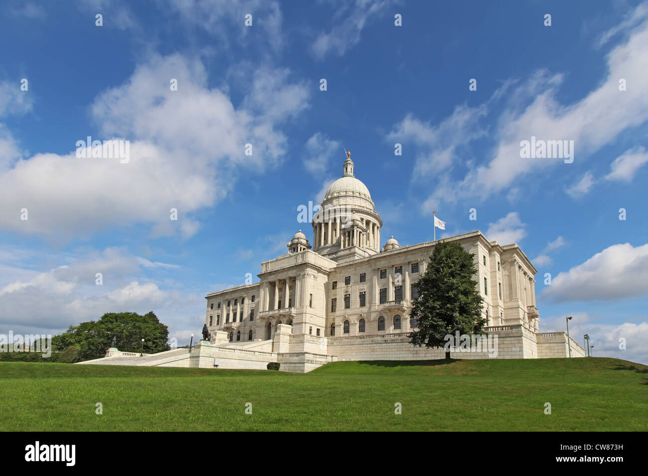 The Rhode Island State House on Capitol Hill in Providence Stock Photo ...