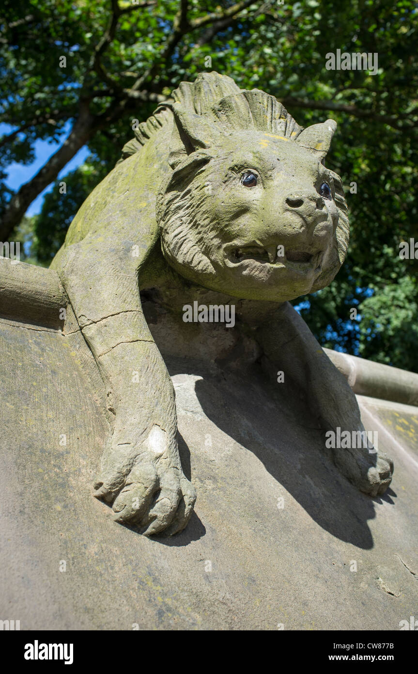 The Animal Wall Bute Park Cardiff Stock Photo - Alamy