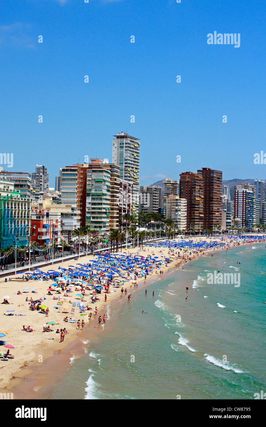 Levante Beach Benidorm Costa Blanca Spain EU European Union Europe ...