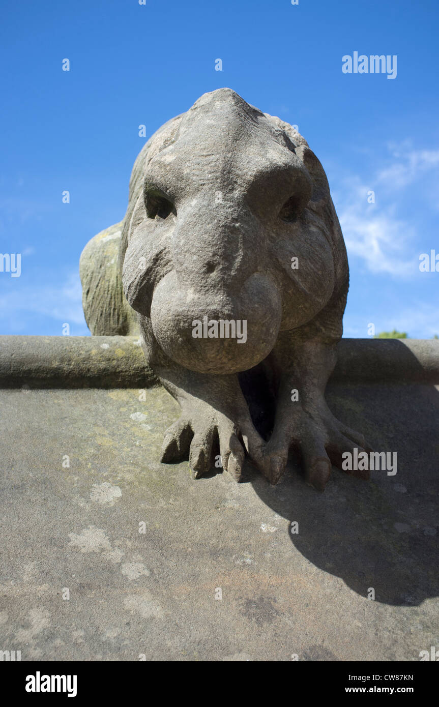 The Animal Wall Bute Park Cardiff Stock Photo - Alamy