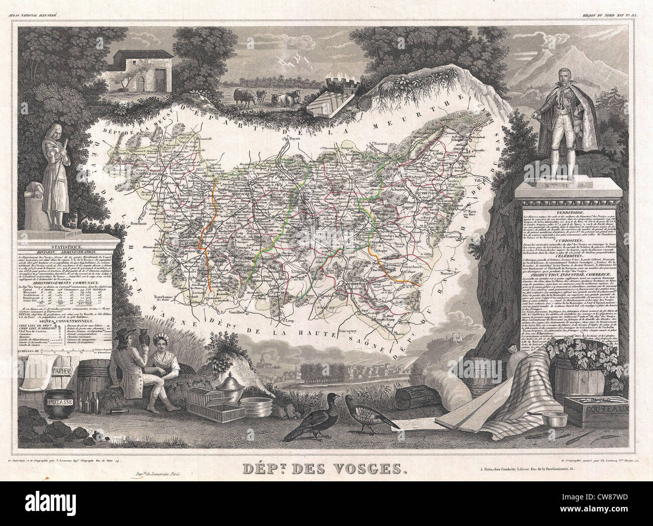 Vosges map hi-res stock photography and images - Alamy