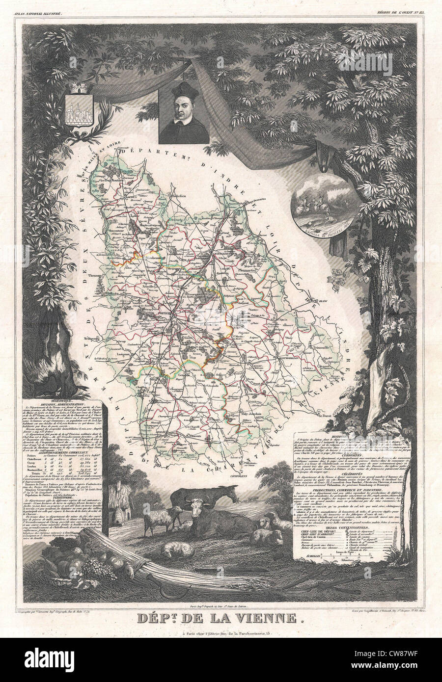 Map of vienne hi-res stock photography and images - Alamy