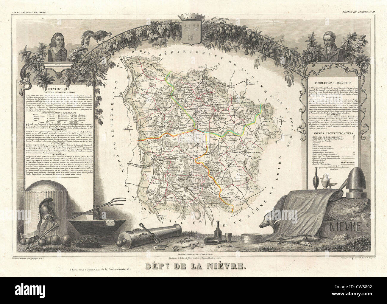 Map of burgundy hi-res stock photography and images - Alamy