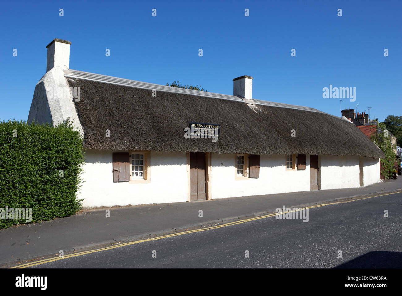 Robert burns cottage hi-res stock photography and images - Alamy