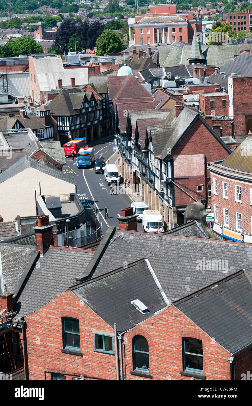 Chesterfield town centre hi-res stock photography and images - Alamy