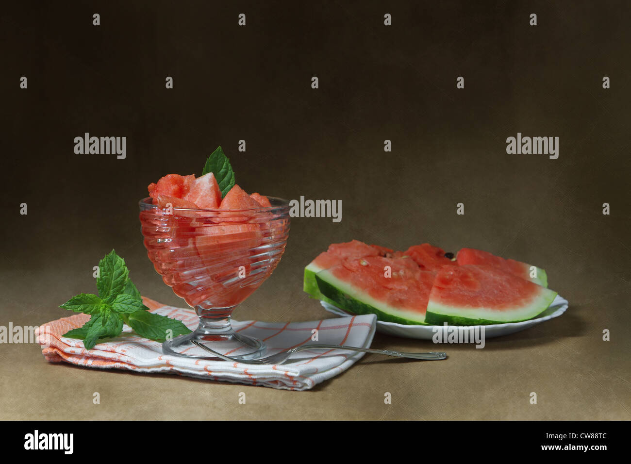 Still Life with ripe watermelon Stock Photo - Alamy