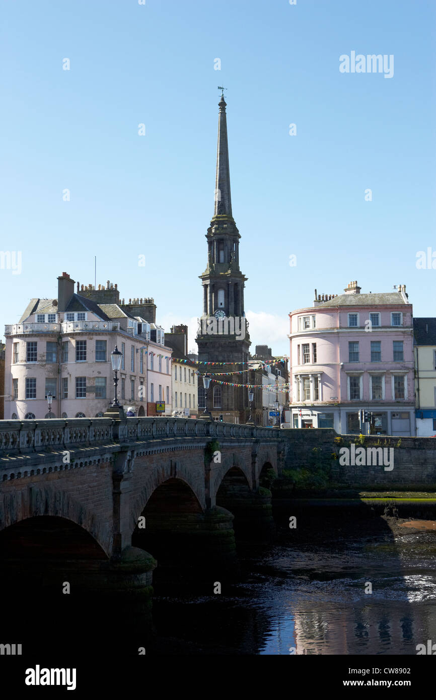 new bridge over the river ayr in the town centre of ayr south ayrshire ...