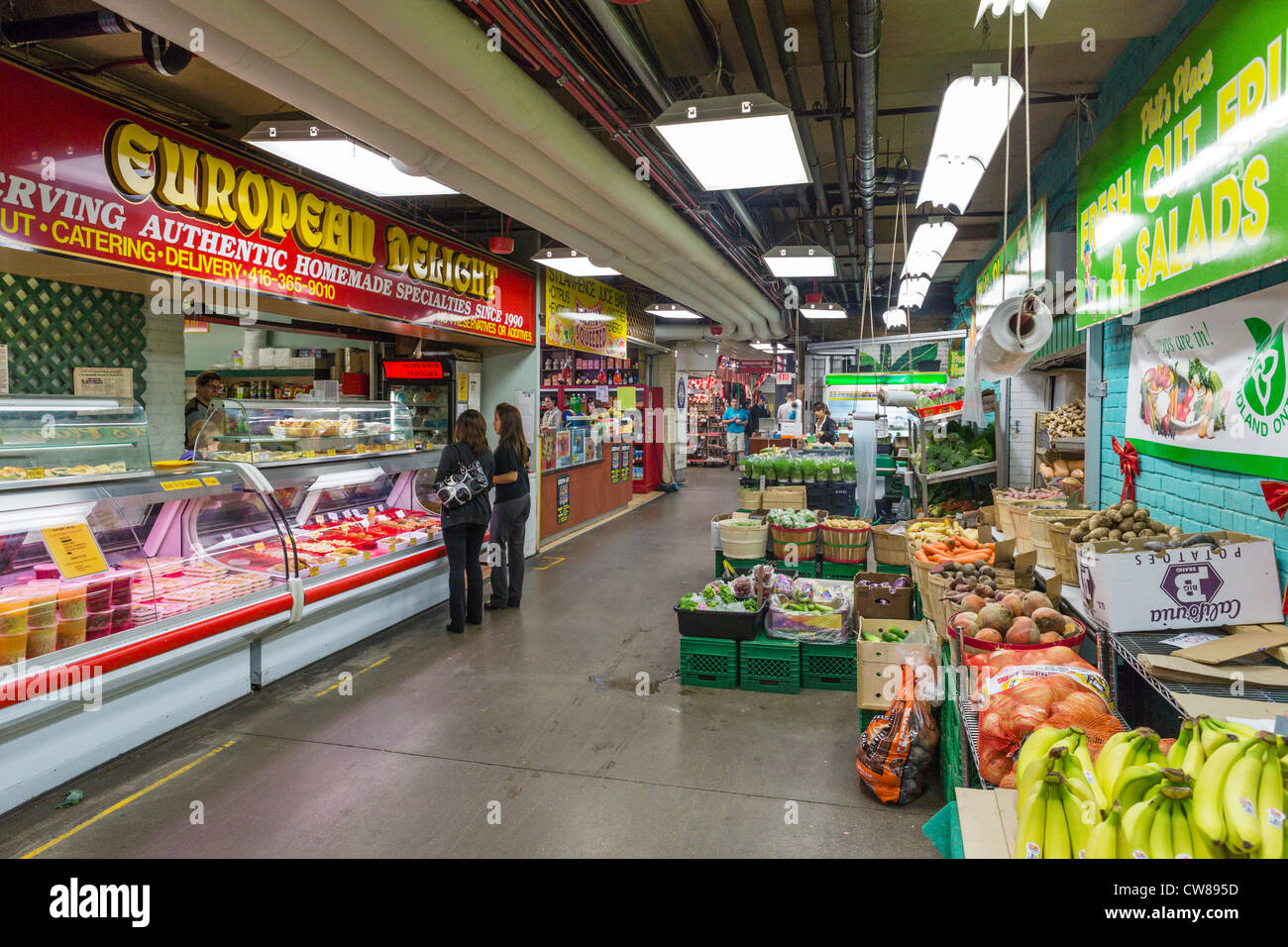 Interior of St Lawrence Market, Toronto, Ontario, Canada Stock Photo ...