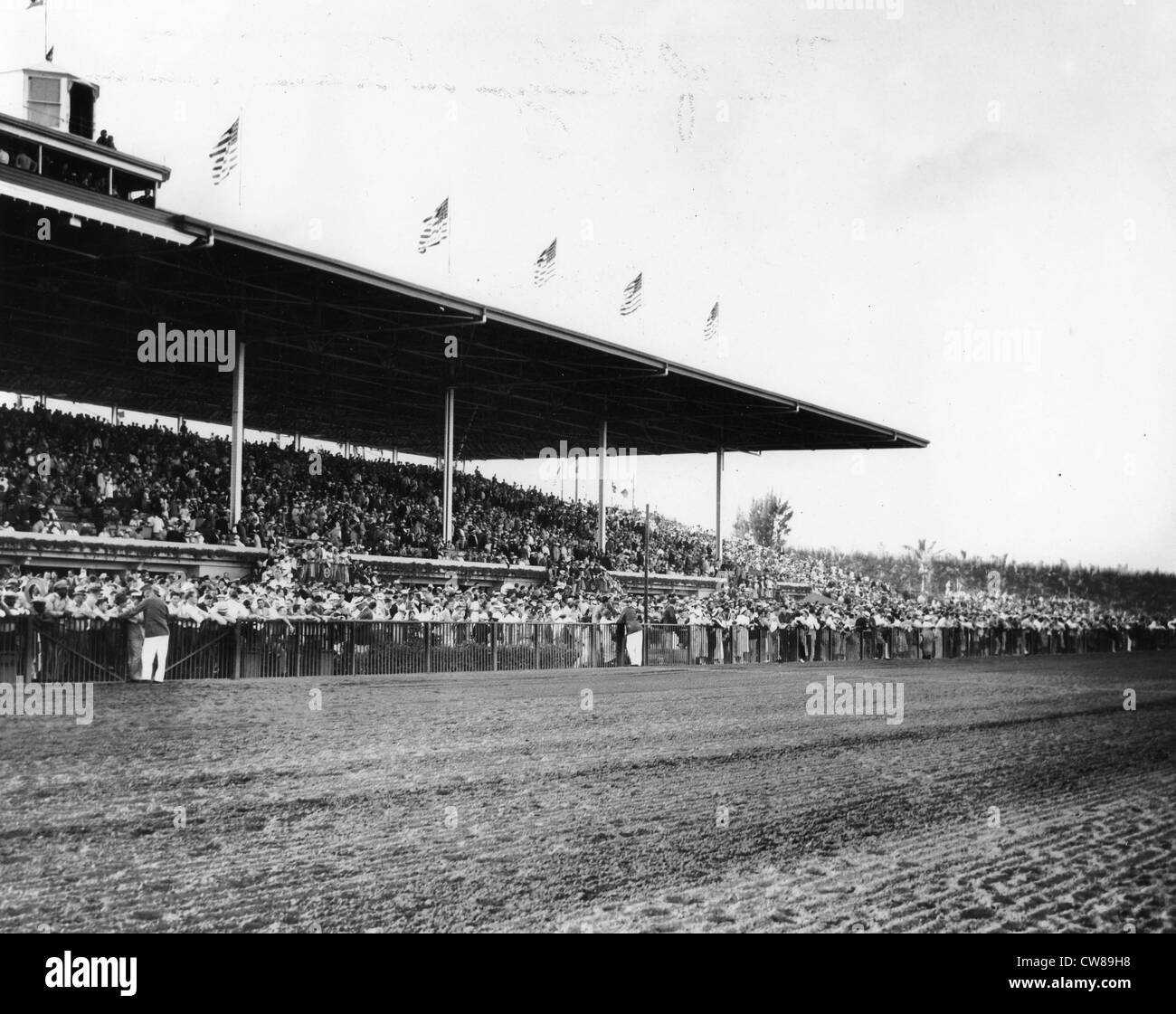 Hialeah Racetrack, Florida, 1940 Stock Photo - Alamy
