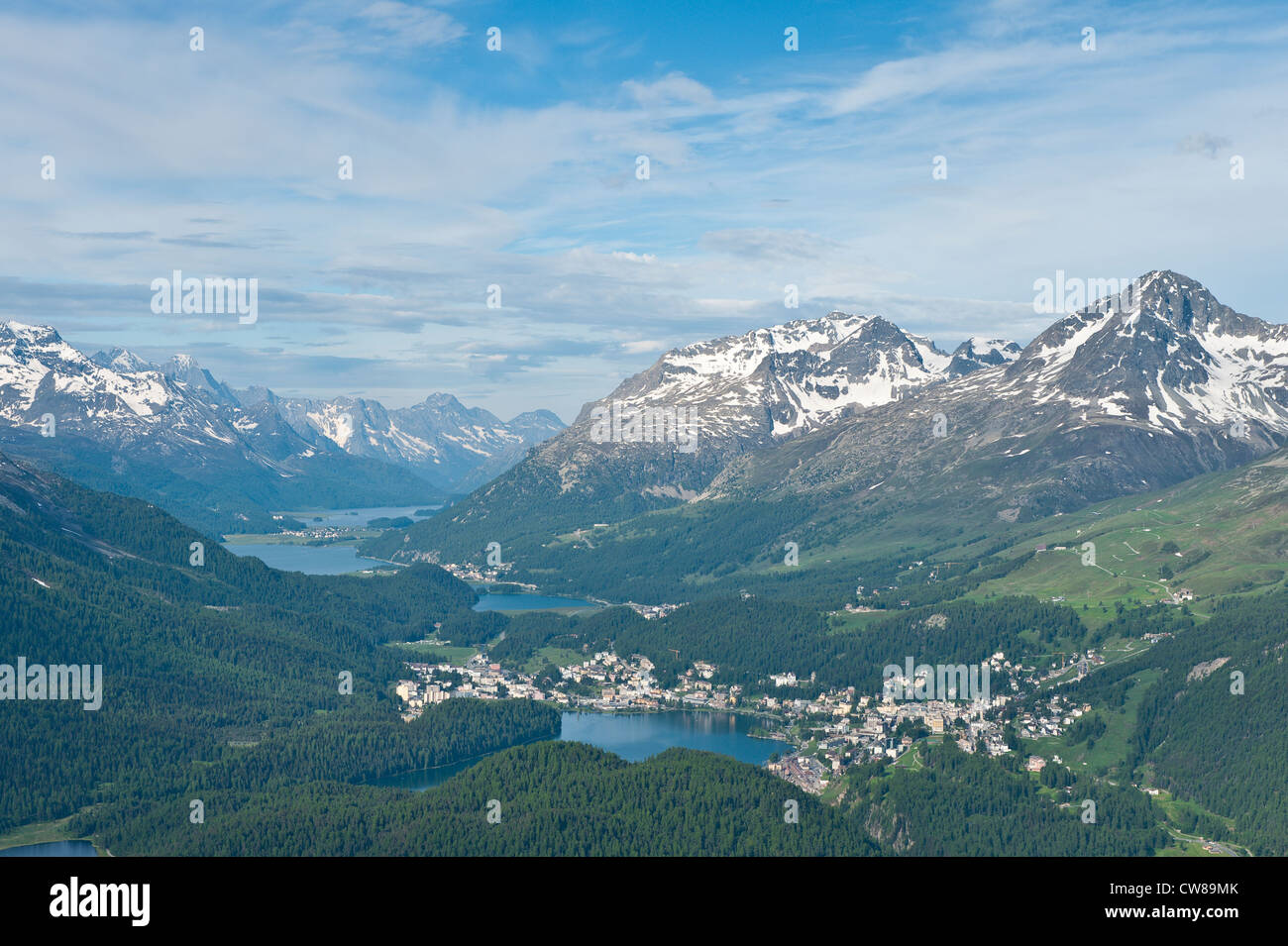 Switzerland Muottas Muragl Snow High Resolution Stock Photography and ...