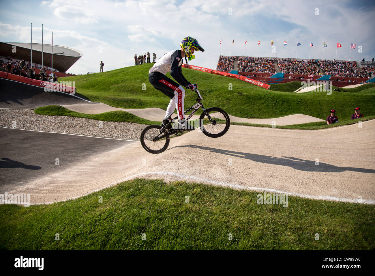 Nicholas LONG (USA) #64 in action in the Men's Cycling BMX event at the ...
