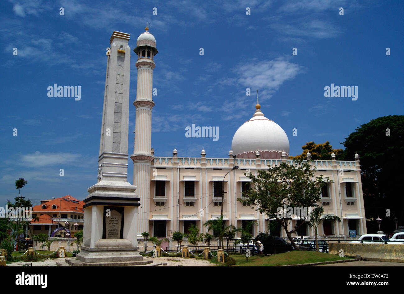 Wide Angle View of Martyrs column Freedom Fighters Monument and Palayam ...