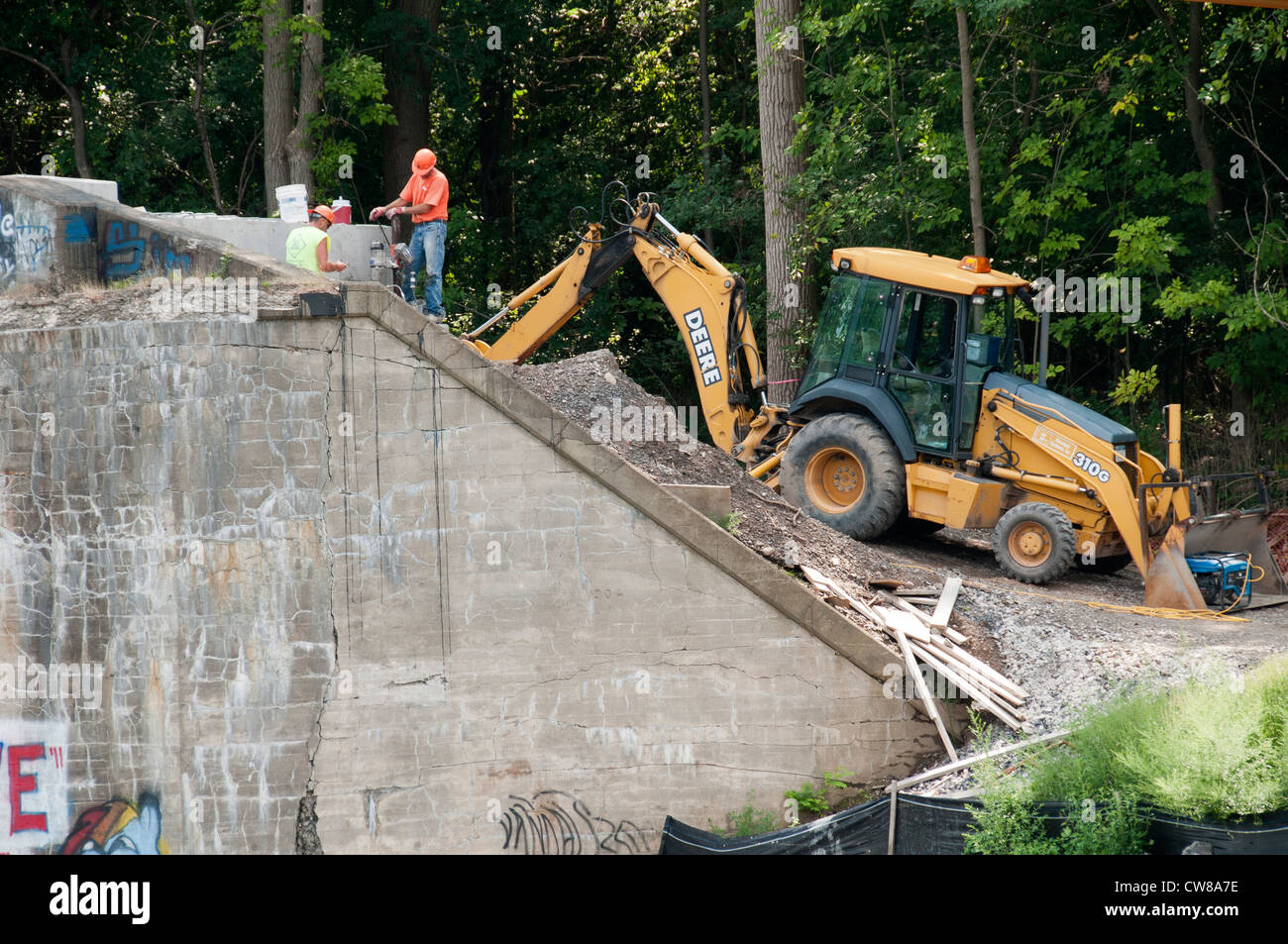 Backhoe at work Stock Photo - Alamy