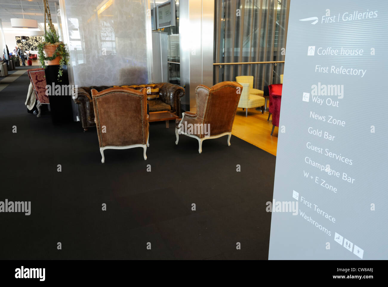 British airways first class hi-res stock photography and images - Alamy